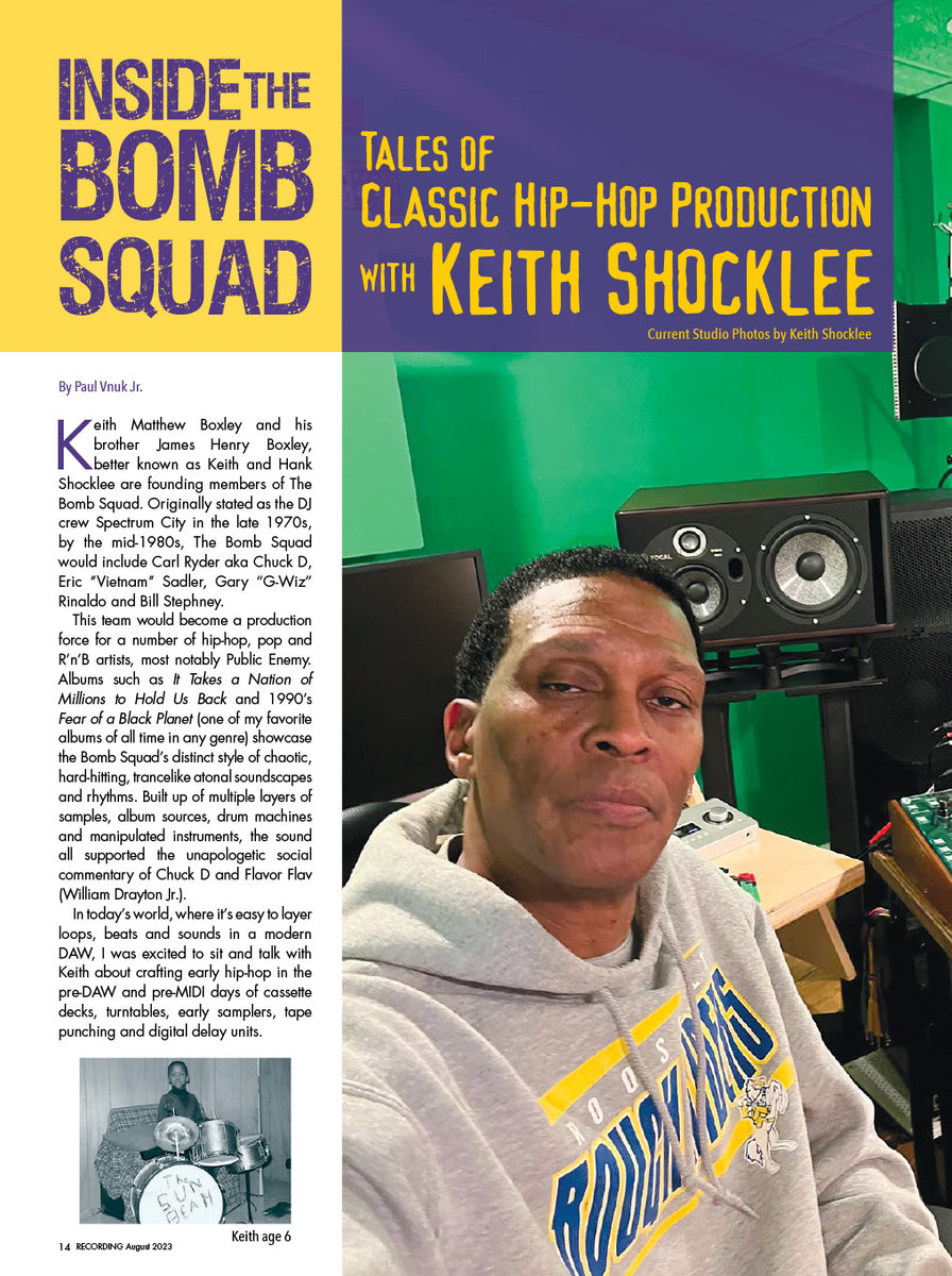 Inside the Bomb Squad – Tales of Classic Hip-Hop Production with Keith – Recording Magazine