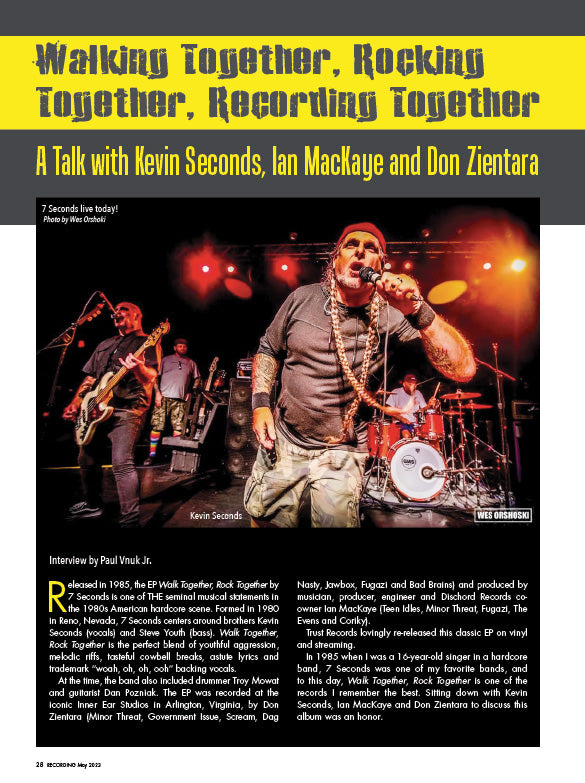 7Seconds - A Talk with Kevin Seconds, Ian MacKaye, and Don Zientara ...