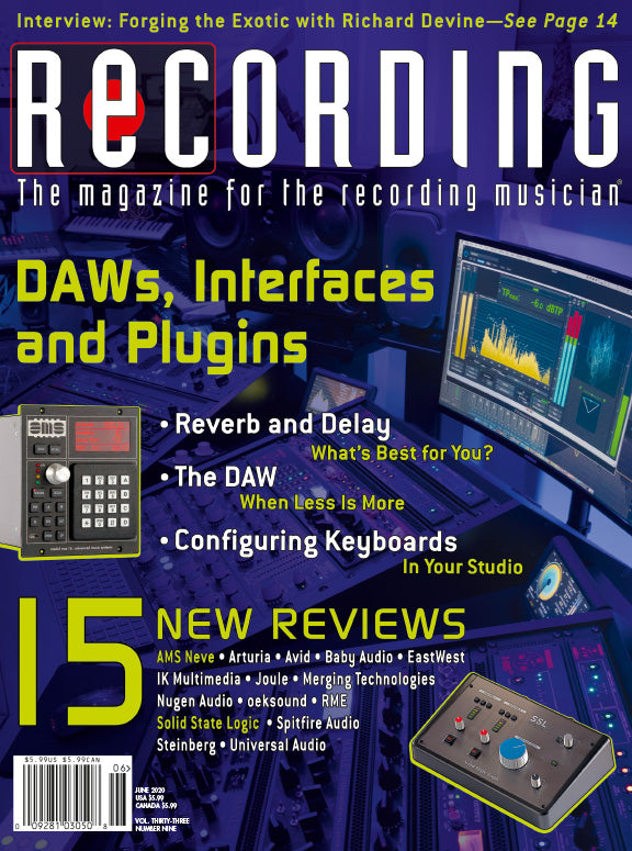 RECORDING Magazine June 2020 – Recording Magazine